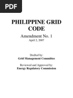 Philippine Grid Code | PDF | Electrical Grid | Electric Power Transmission