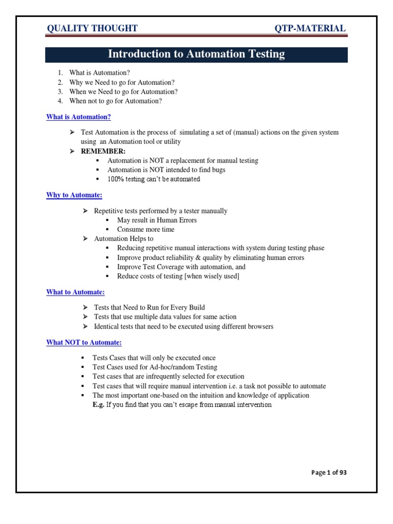 QTP Material | PDF | Variable (Computer Science) | Scripting Language