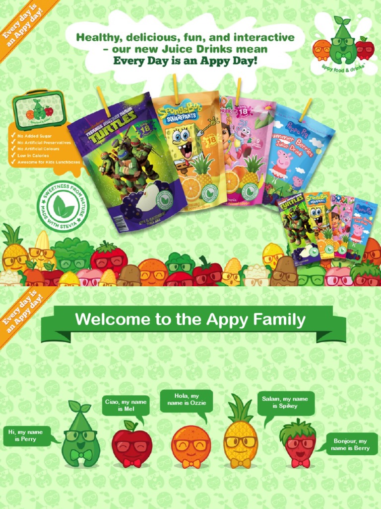 Appy Food and Drinks Presentation | PDF | Juice | Diet & Nutrition
