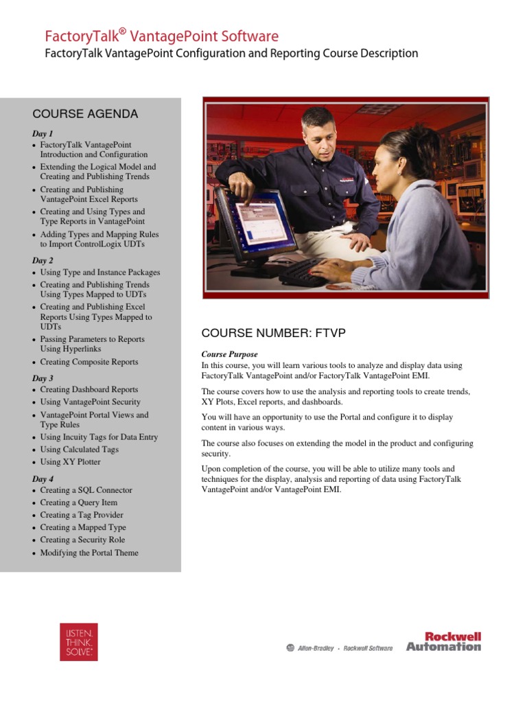GuiaEstudio-FTVP FactoryTalk VantagePoint Configuration and Reporting | PDF | Tag (Metadata ...