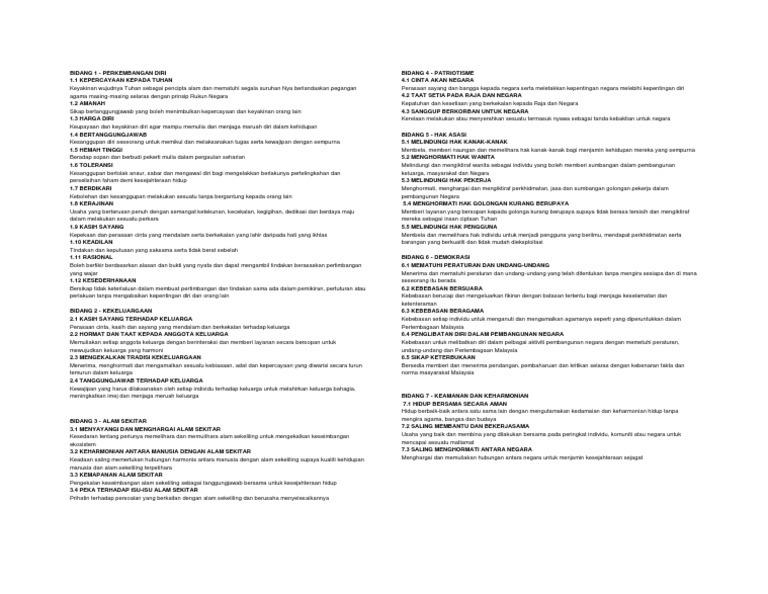 Nota Pendidikan Moral SPM | PDF | Kesehatan Holistik
