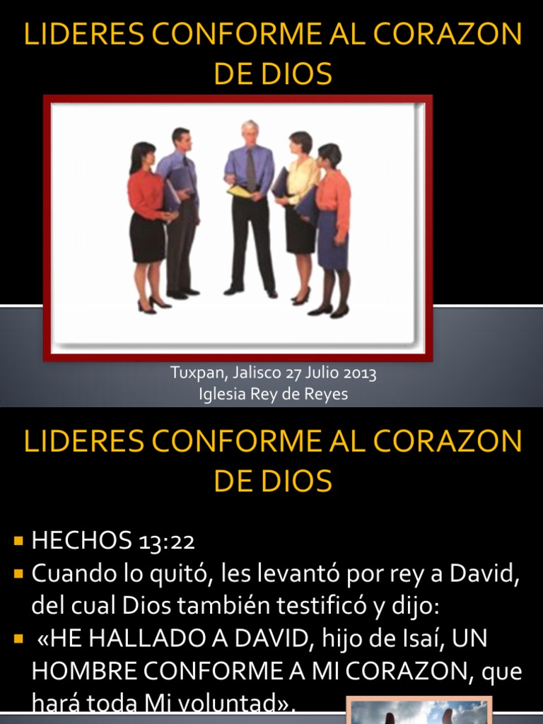 Lideres Conforme Al Corazon de Dios | PDF | Liderazgo | Cristo (título)