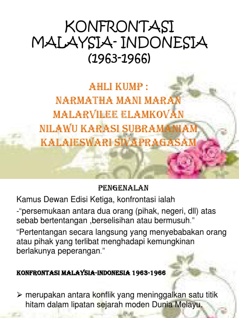 Konfrontasi Malaysia - Indonesia (1963-1966) | PDF