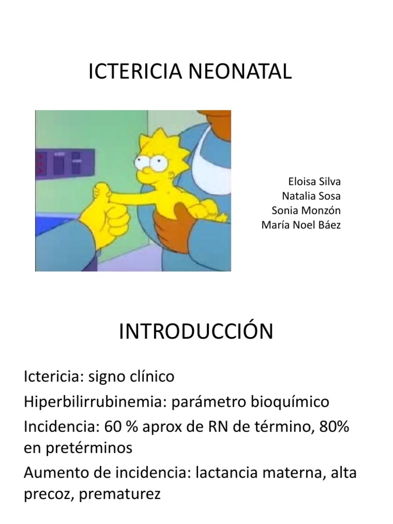Ictericia Neonatal | PDF | Especialidades Medicas | Enfermedades y trastornos