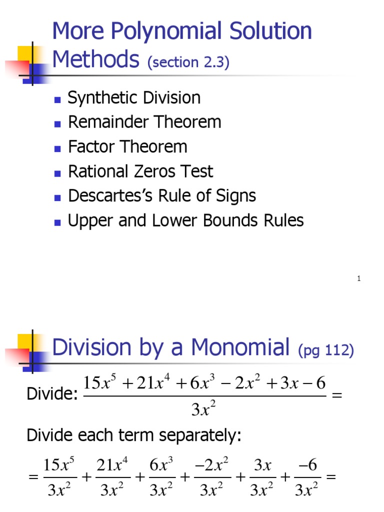 2.3 Real Zeros of Polynomial | Zero Of A Function | Polynomial