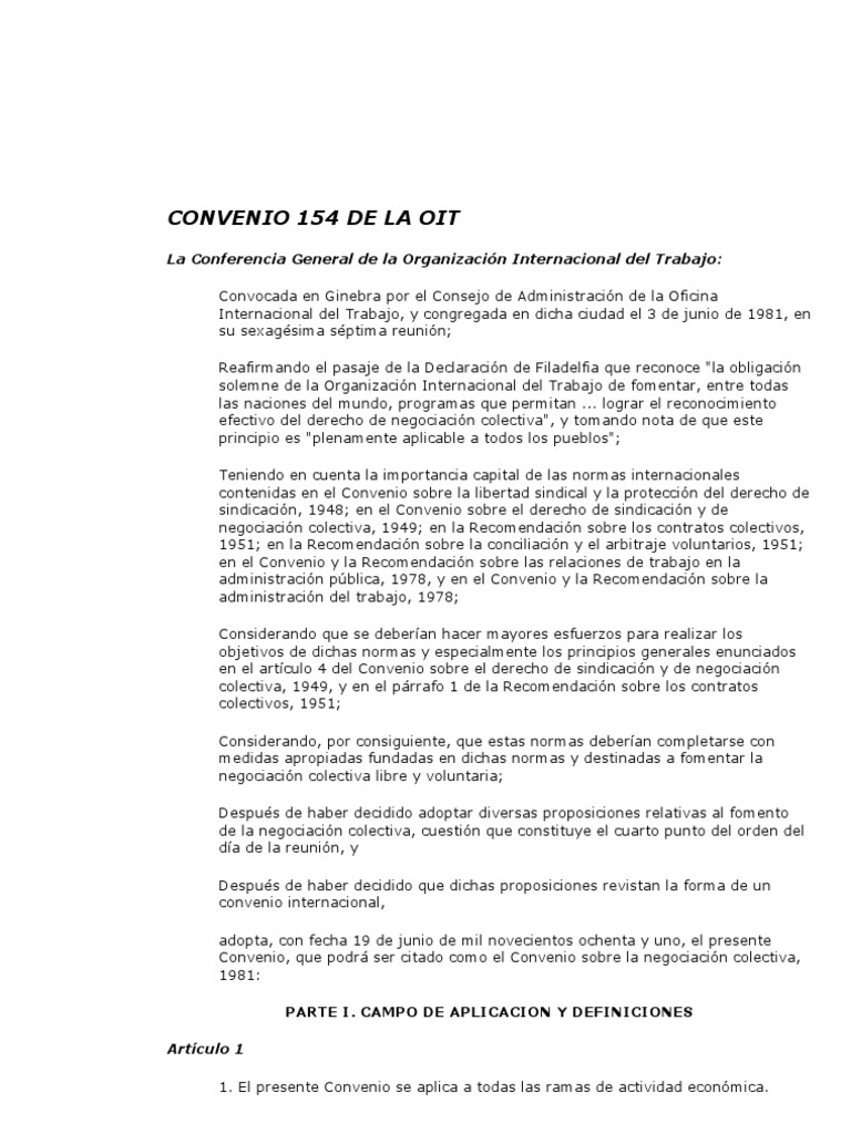 2 Convenio OIT 154 | PDF