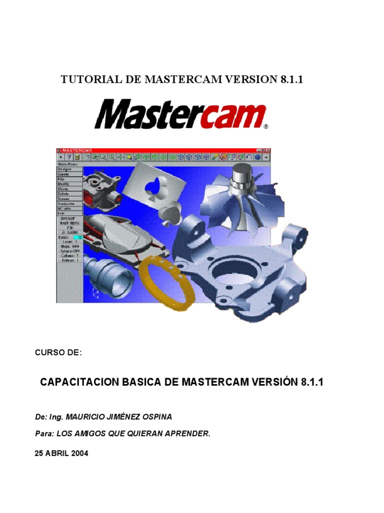 Introduccion A Mastercam | PDF | Control numerico | Mecanizado