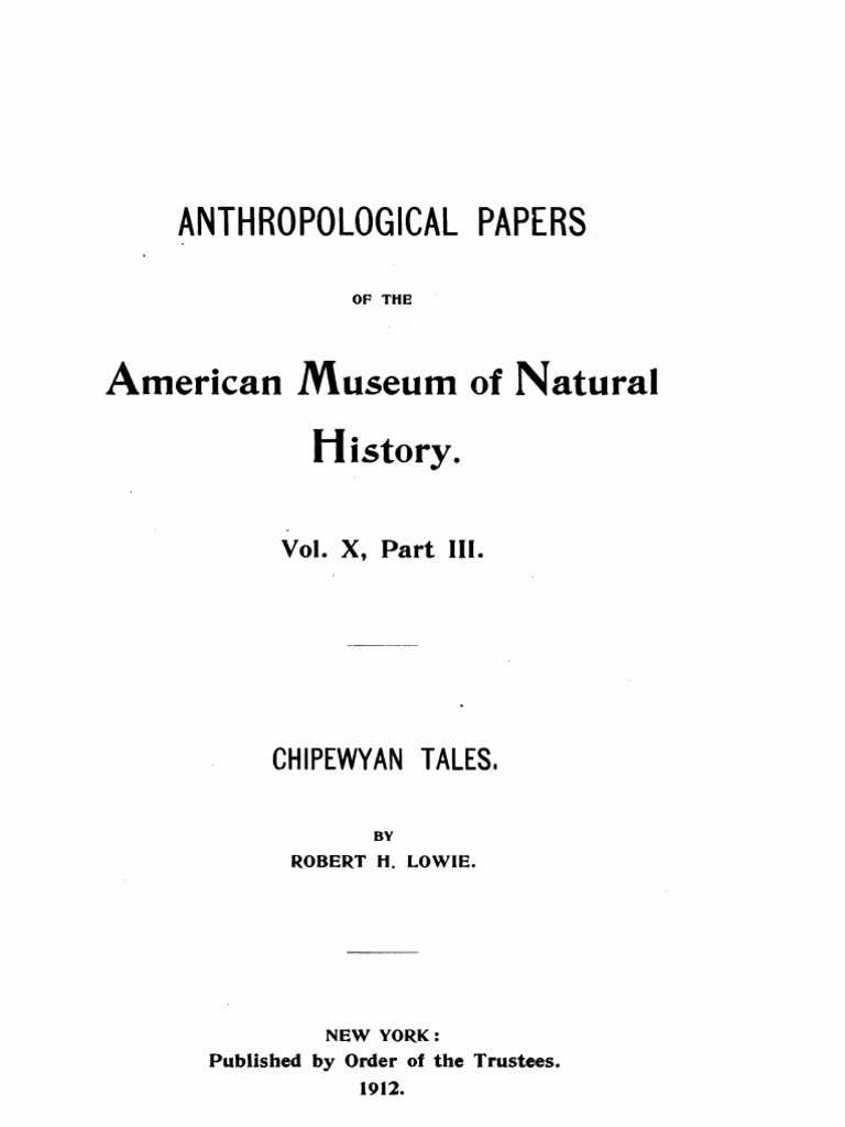 American Museum Natural History.: Anthropological Papers | PDF | Gray ...