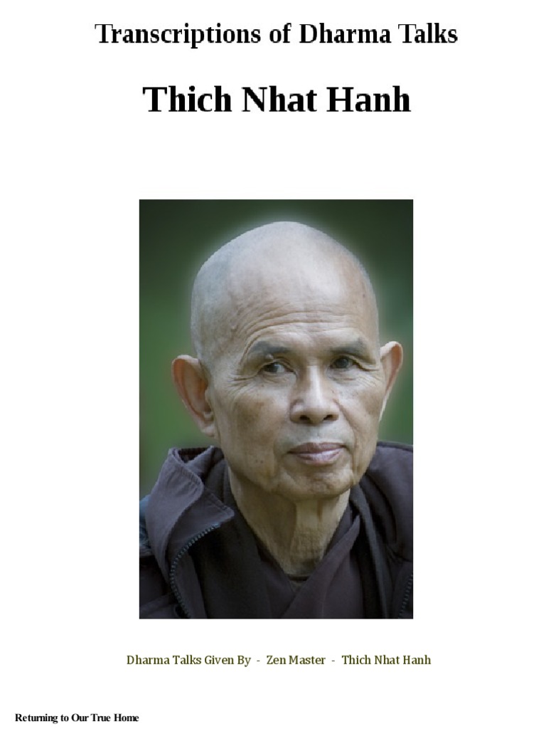 Transcriptions of Dharma Talks of Master Thich Nhat Hanh | Download ...