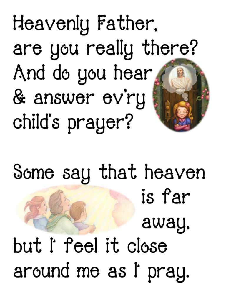 A Childs Prayer-Poster-Nalani | PDF | Religious Behaviour And ...