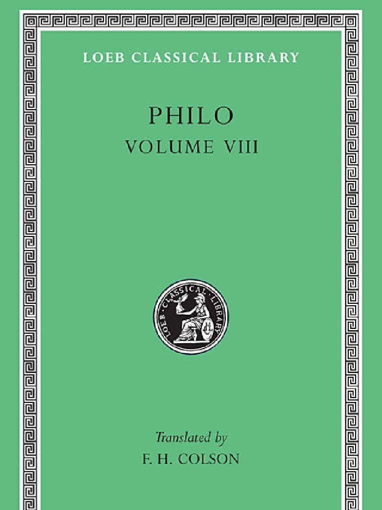 Philo VIII (Loeb Classical Library) | PDF | Courage | Virtue
