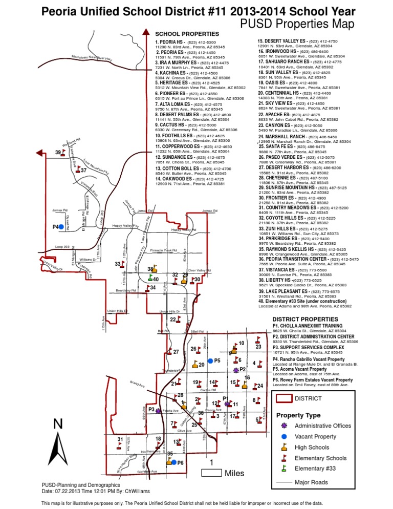 Peoria School District Map | PDF | High Speed Rail | Passenger Rail ...