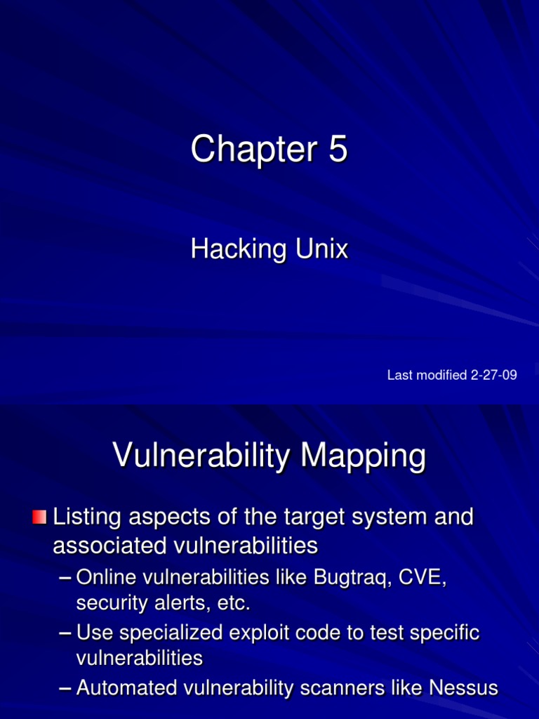 Hacking Unix: Last Modified 2-27-09 | PDF | File Transfer Protocol | Secure Shell