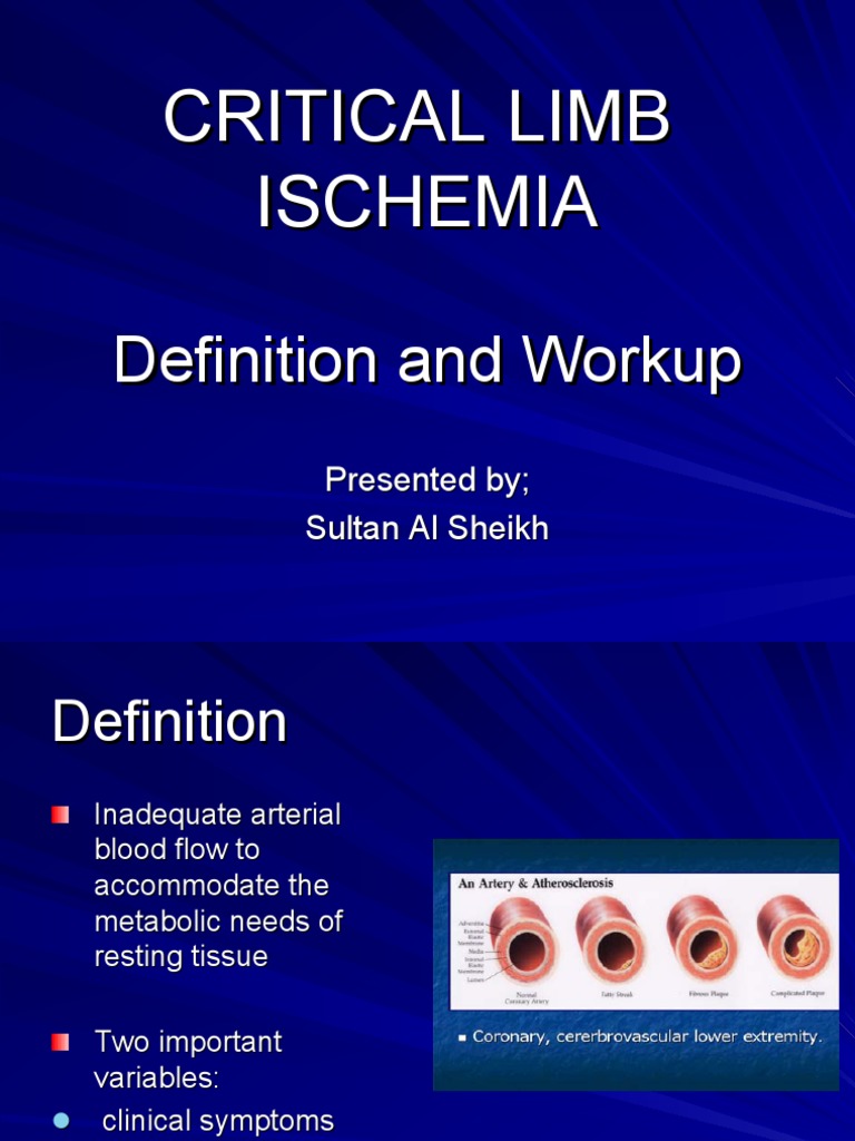 Critical Limb Ischemia