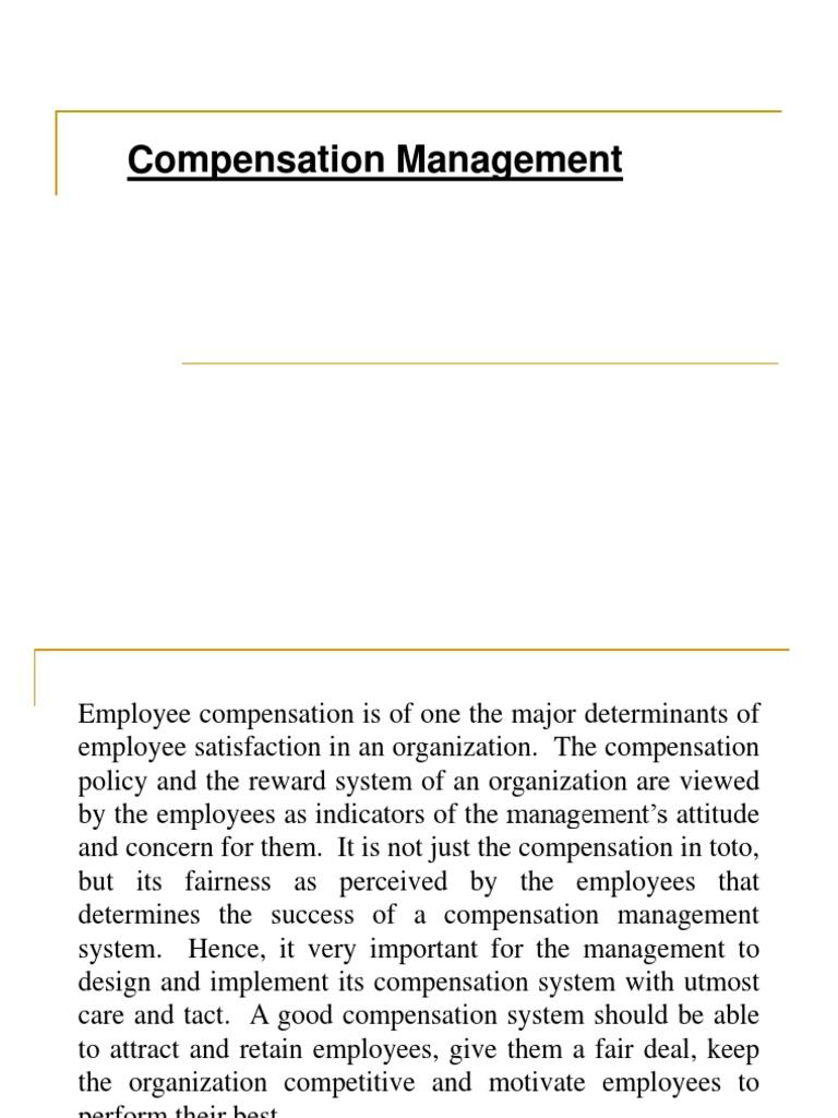 A Comprehensive Guide to Effective Compensation Management: Evaluating ...
