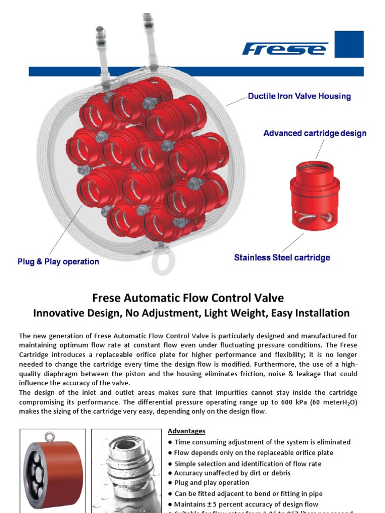 Frese Automatic Flow Control Valve | PDF