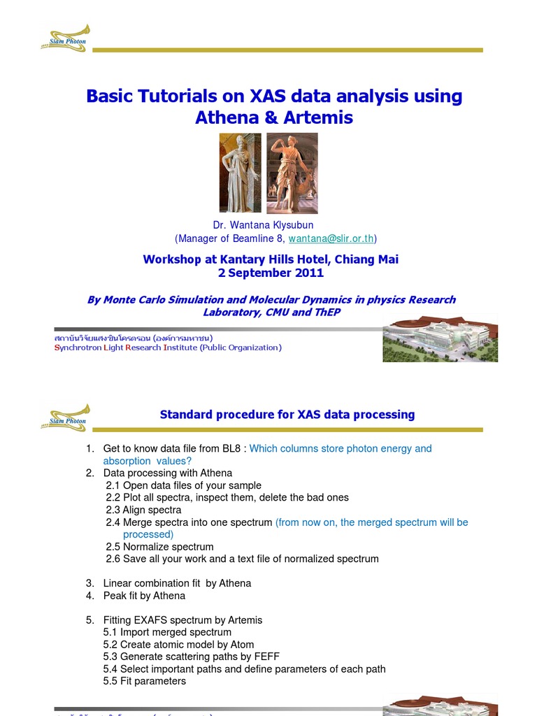 Basic Tutorials On XAS Data Analysis Using y G Athena & Artemis | PDF ...