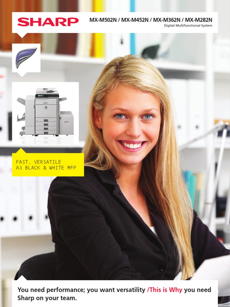 Midshire Business Systems - Sharp MX-M282 / MX-M362N / MX-M452N / MX-M502N - Multifunction Mono ...