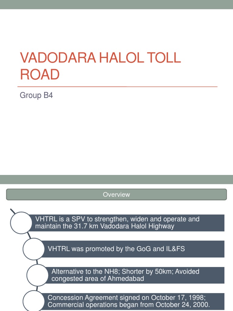 IDF Group 4 Vadodara Halol | PDF | Toll Road | Refinancing