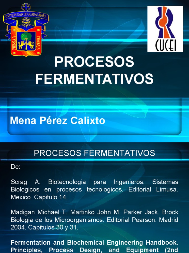 Procesos Fermentativos | PDF | Fermentación | Química