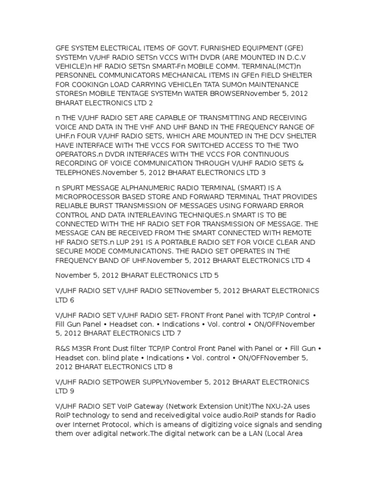 Project Bel Rohini Radar | PDF | Radio | Ultra High Frequency