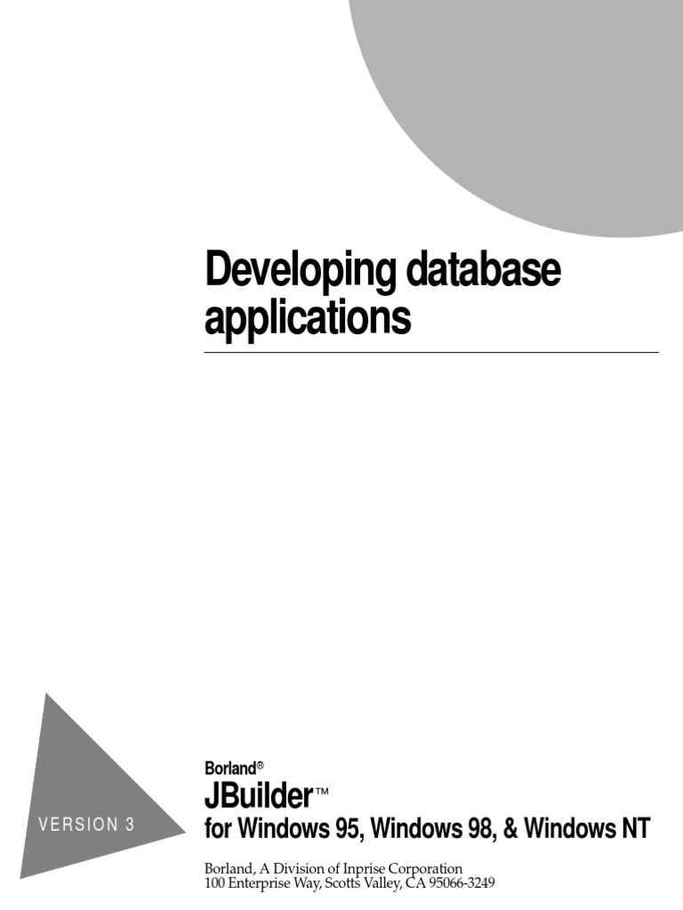 8.developing Database Applications - JBuilder (Borland 1999) | PDF ...