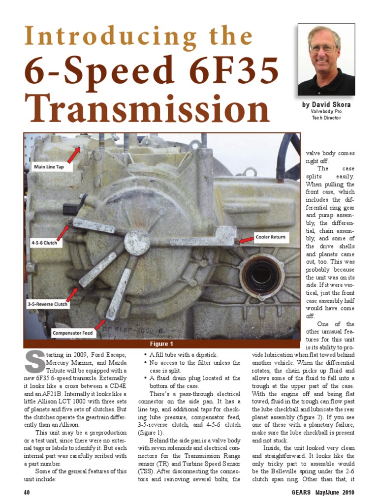 6F35 Gearspdf | PDF | Transmission (Mechanics) | Clutch