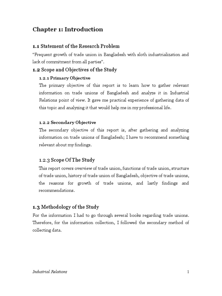 Chapter 1: Introduction: 1.1 Statement of The Research Problem | PDF ...