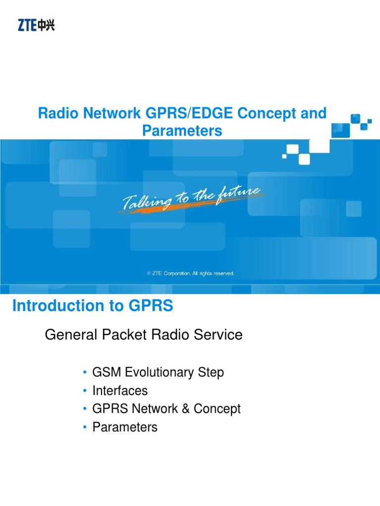 GPRS/EDGE Network Parameters Overview | PDF | General Packet Radio ...