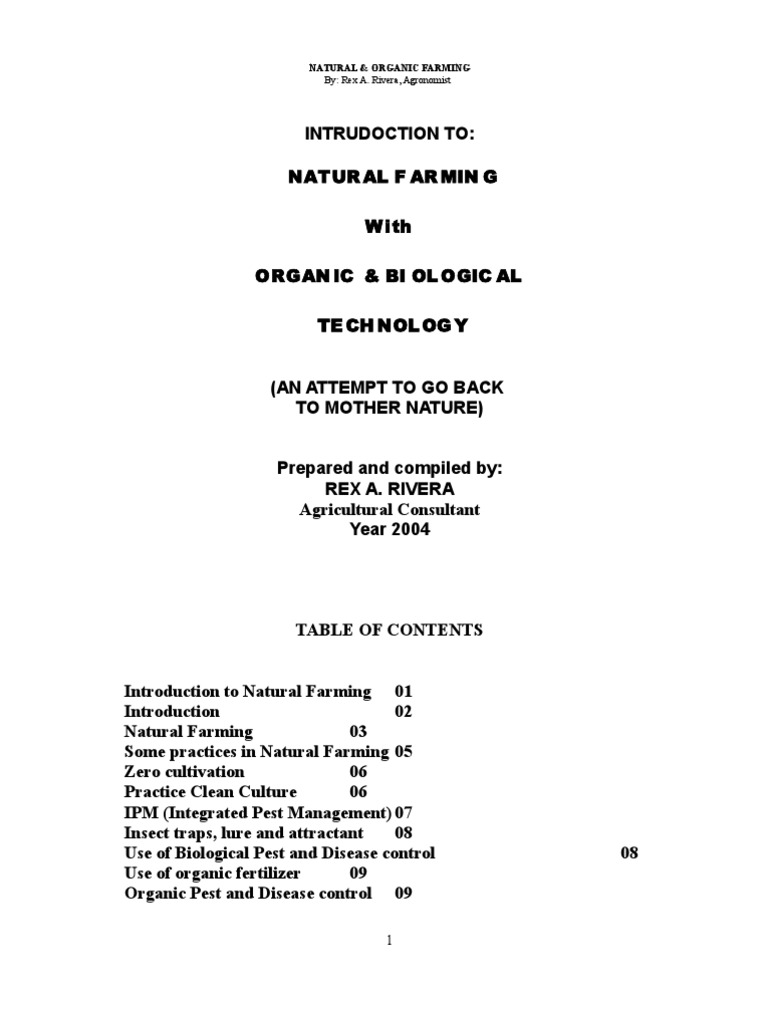 Natural and Organic Farming Guide | PDF | Organic Farming | Agriculture