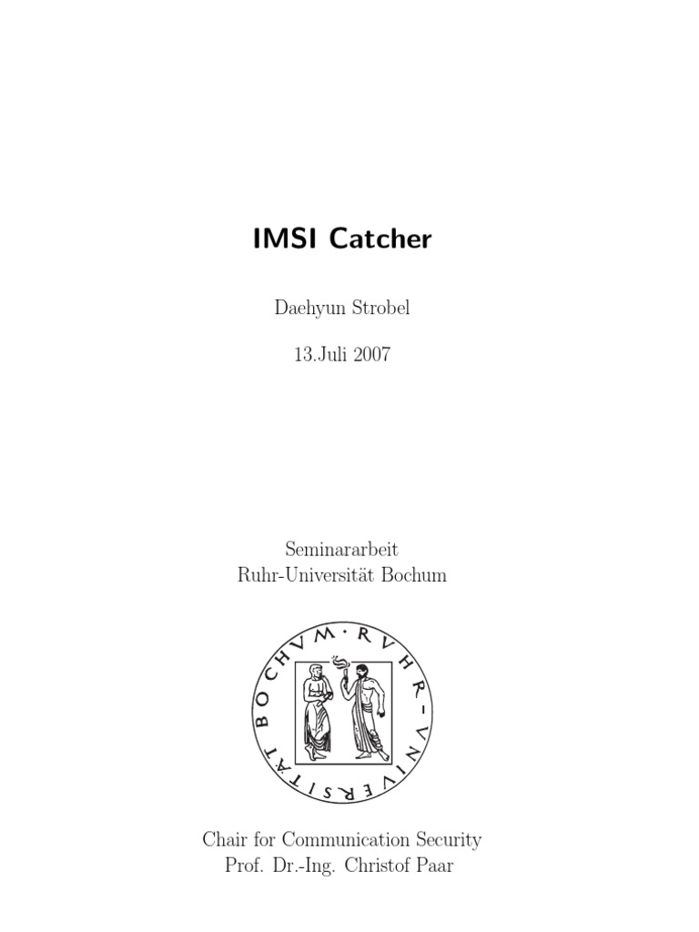 Imsi Catcher | PDF | Gsm | Radio Resource Management