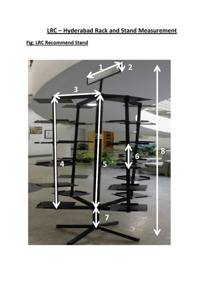 LRC - Hyderabad Rack and Stand Measurement | PDF | Technology & Engineering