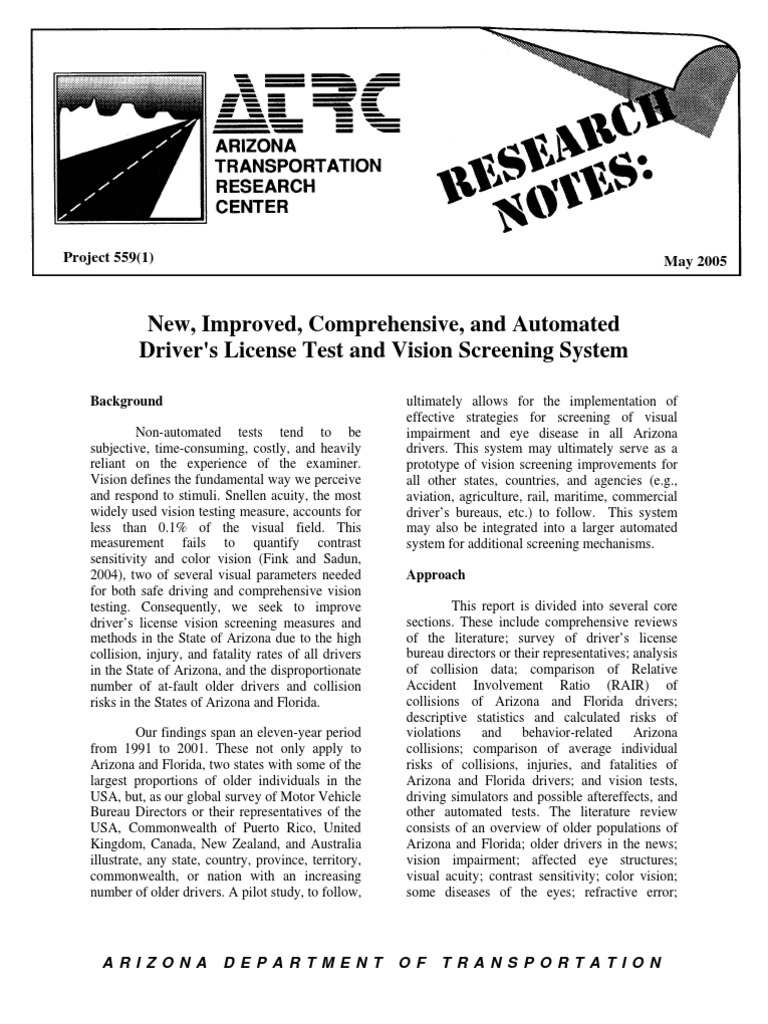 New, Improved, Comprehensive, and Automated Driver's License Test and ...