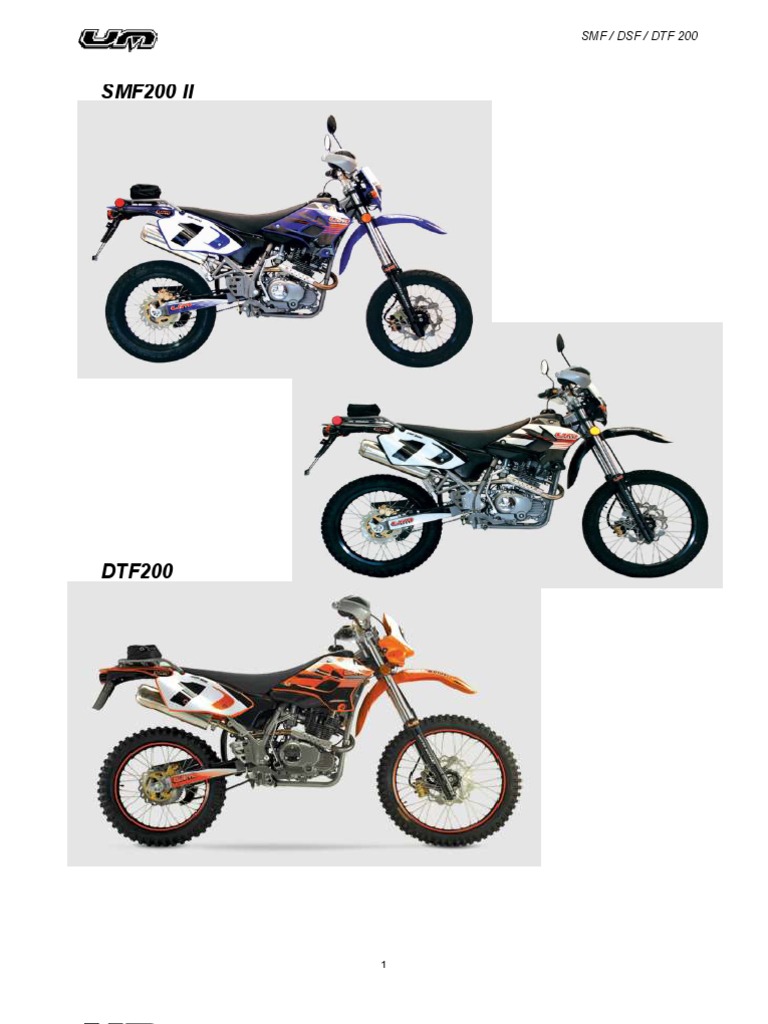 Manual de Despiece de Um SMF DSF DTF 200 | PDF | Pistão | Parafuso