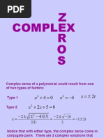 Worksheet Topic 1.5 Polynomials and Complex Zeros | PDF | Zero Of A ...