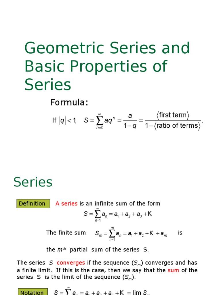 PC FUNCTIONS Geometric Series | PDF | Series (Mathematics) | Summation