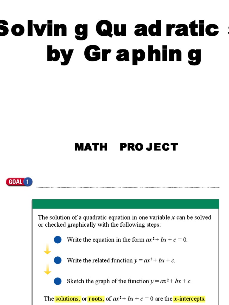 PC Solving Quads by Graph | PDF | Quadratic Equation | Equations