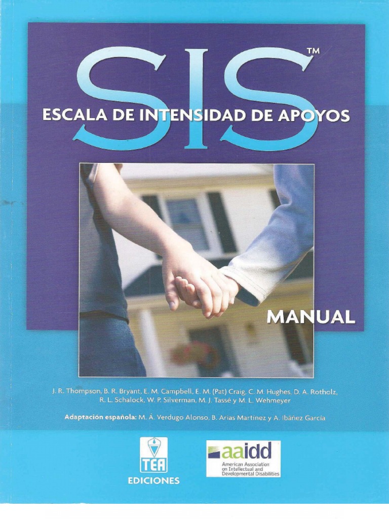 Manual Escala de Intensidad de Apoyos (SIS)