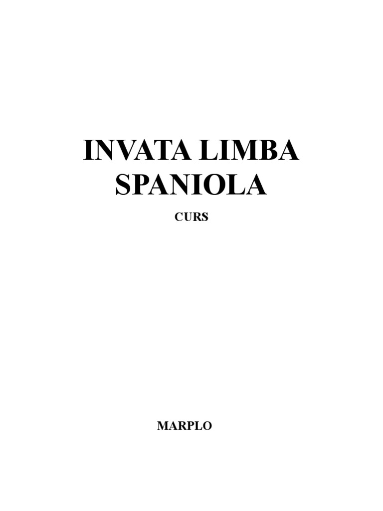 Invata Limba Spaniola | PDF