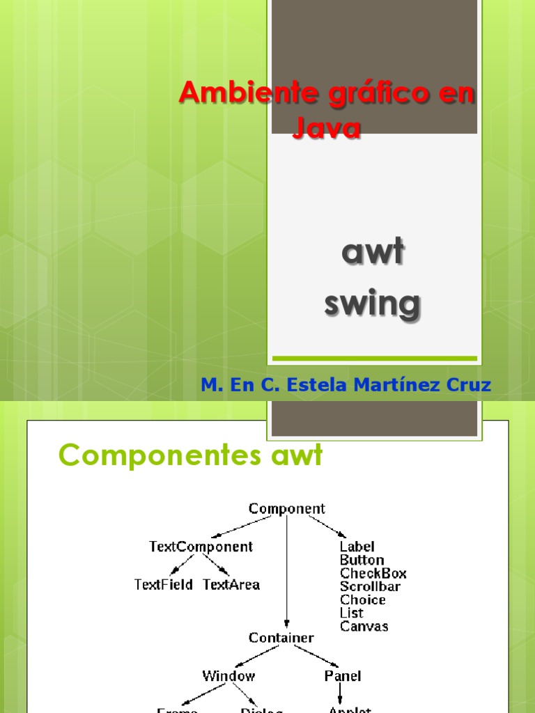 Ambiente gráfico Java awt swing | PDF | Java (lenguaje de programación) | Ingeniería de software
