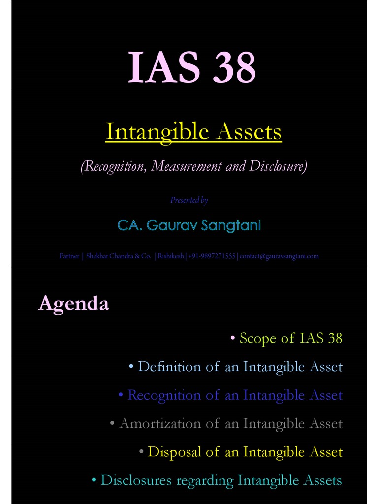 IAS 38: Intangible Assets Guide | PDF | Intangible Asset ...