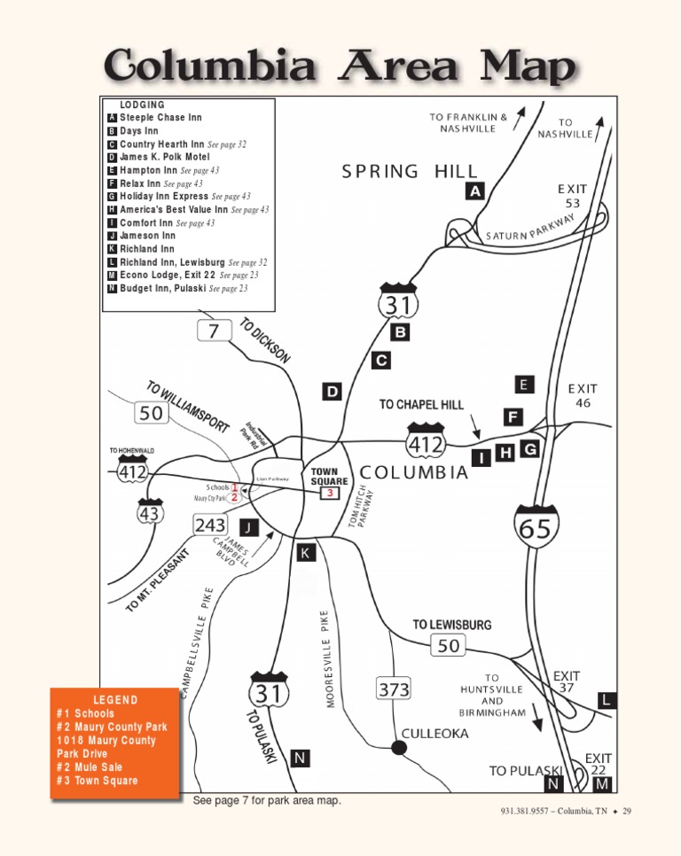Columbia Area Map | PDF