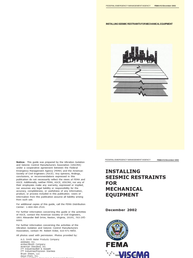 Seismic Restraints for Mechanical Equipment | PDF | Structural Steel ...