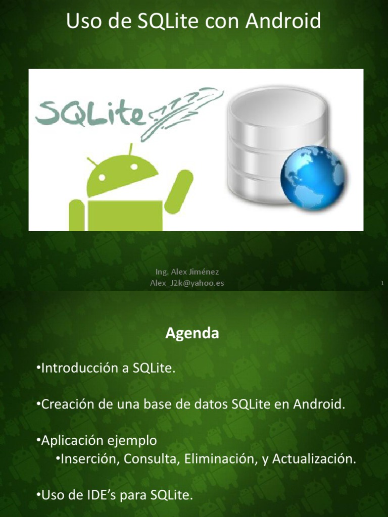 SQLite en Android: Guía Práctica | PDF | Datos | Software de la aplicacion