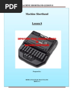 Module 1, Machine Shorthand | PDF | Shorthand | Computer Keyboard
