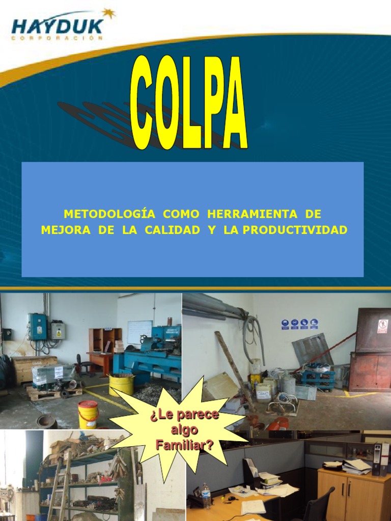 Presentación Colpa Parte 1 | PDF | Calidad (comercial) | Herramientas