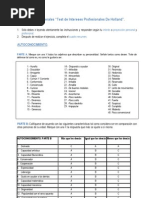 Test de Holland | PDF
