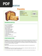 Receta de Pan Bon Colonense en Casa | PDF | Cocina, comidas y vino