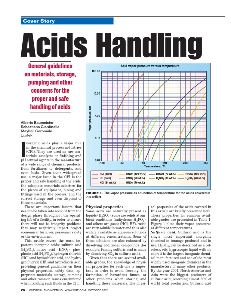 Acids Handling | PDF | Nitric Acid | Corrosion