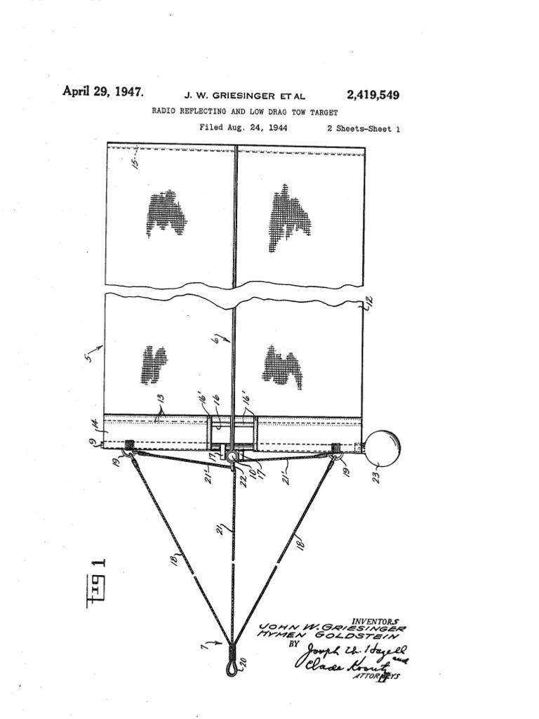 Cloth Tow Target Low Drag Sleeve (1944) | PDF | Wire | Radar